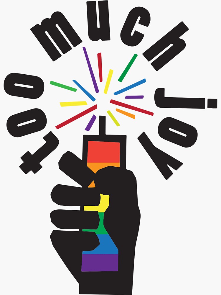 "TMJ Pride Logo (white background)" Sticker for Sale by TooMuchJoy ...