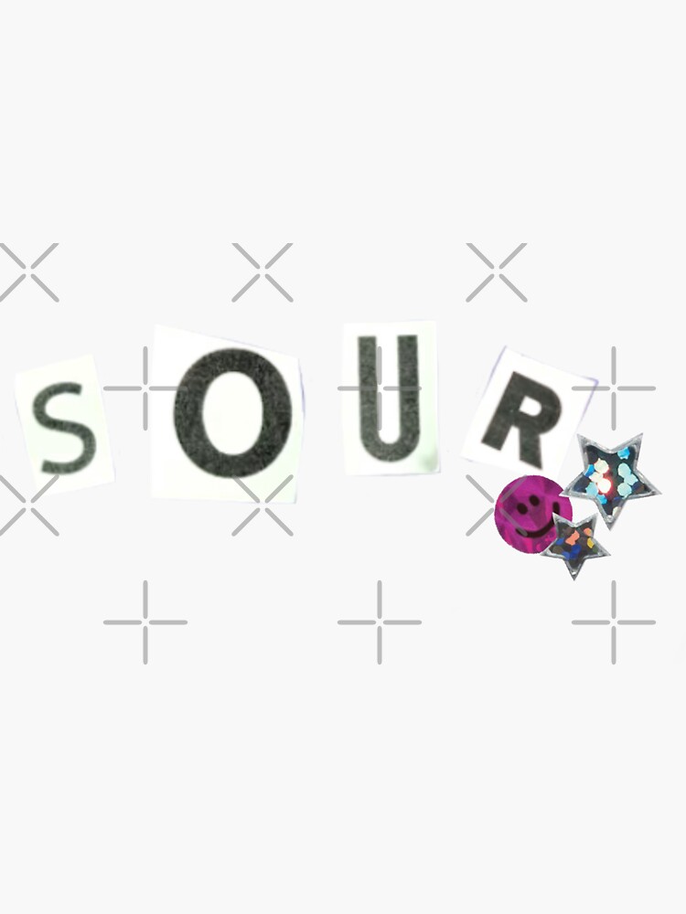 "SOUR" Sticker for Sale by Taylor-Shreya | Redbubble