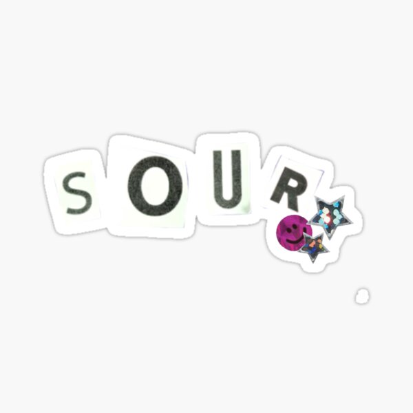 "SOUR" Sticker for Sale by Taylor-Shreya | Redbubble