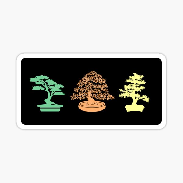 "Bonsai Trees" Sticker for Sale by Magartes | Redbubble