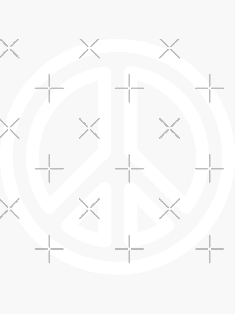 "Peace logo" Sticker for Sale by Seiya-shop | Redbubble
