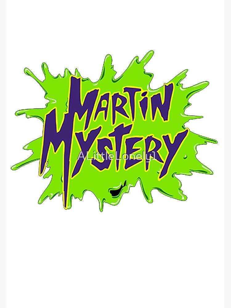 "Martin Mystery- Slim Logo " Poster for Sale by ALittleLonely1 | Redbubble