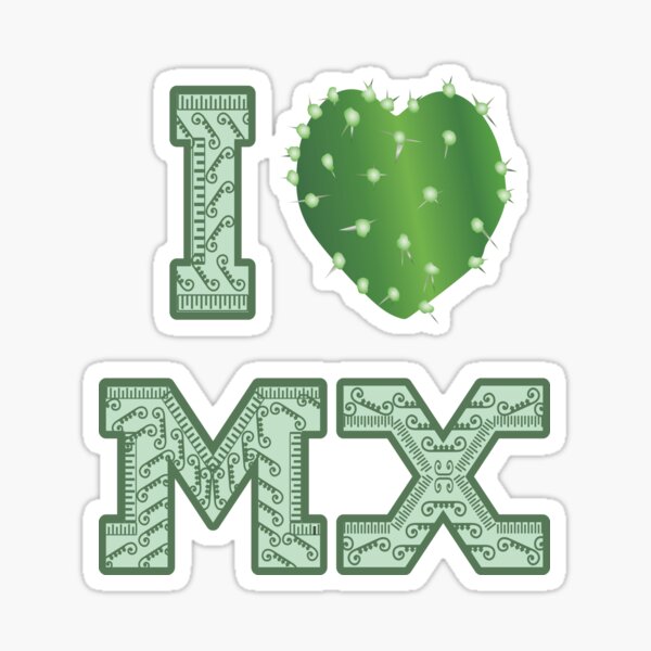 "I love México" Sticker for Sale by Pasion | Redbubble
