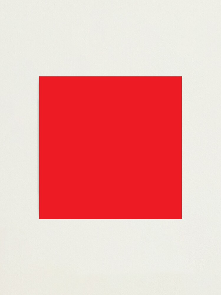 "Pantone Crimson Red Solid Color" Photographic Print for Sale by ...