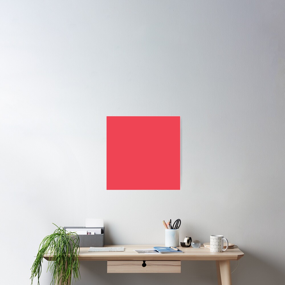 "Pantone Amaranth Red Solid Color" Poster for Sale by PabloPatterns ...