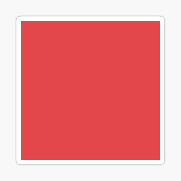 "Cinnabar Red Solid Color" Sticker for Sale by PabloPatterns | Redbubble