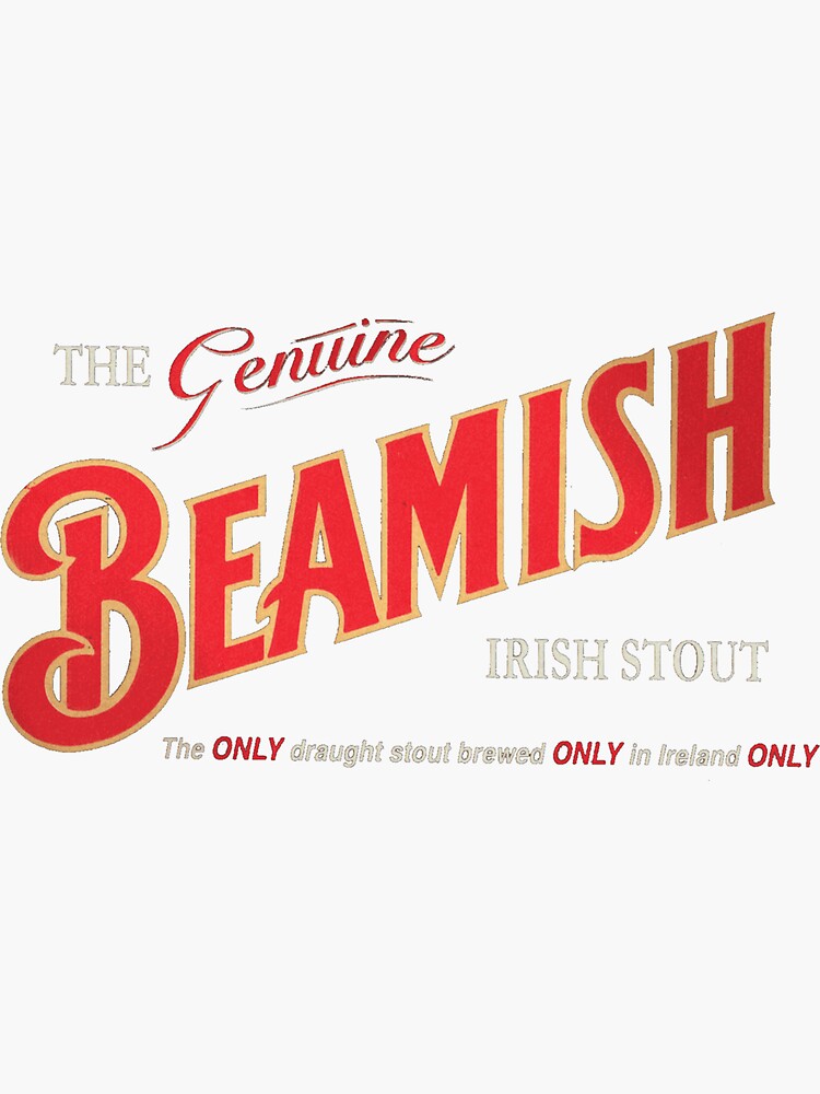 "Vintage Retro The-Beamish Genuine Product" Sticker for Sale by ...