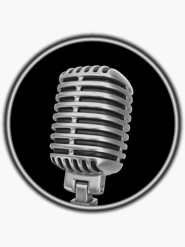 "Old Vintage Microphone" Sticker for Sale by Dardman | Redbubble