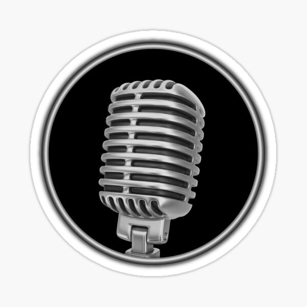 "Old Vintage Microphone" Sticker for Sale by Dardman | Redbubble