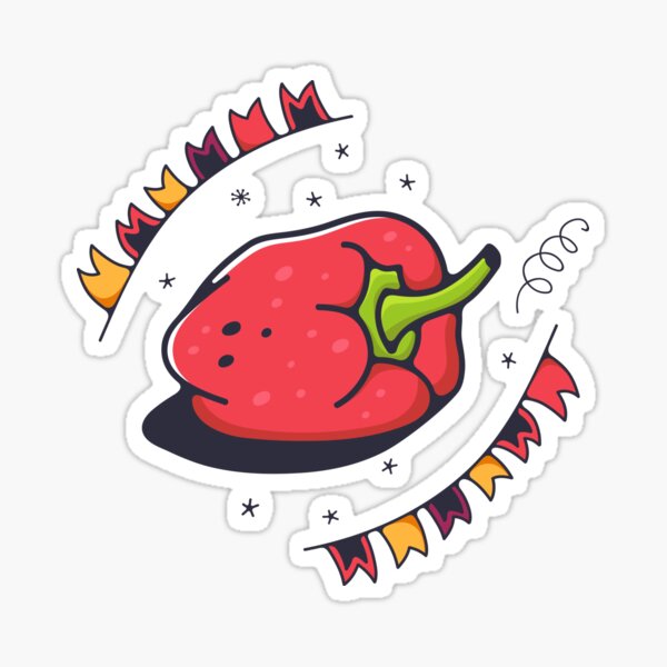 "Bell pepper" Sticker for Sale by sdminru | Redbubble