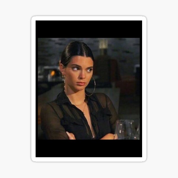 "Kendall Jenner mood print" Sticker for Sale by shravanii | Redbubble