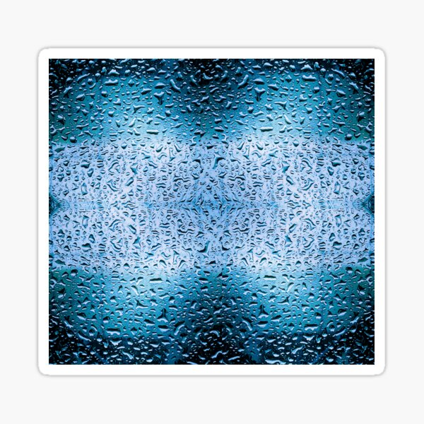 "AN ODE TO MONSOON RAIN - BLUE" Sticker by Art-PraveenRai | Redbubble