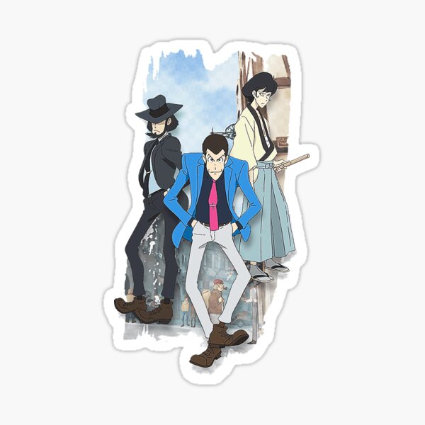 "anime lupin 3 art" Sticker for Sale by minalittle | Redbubble