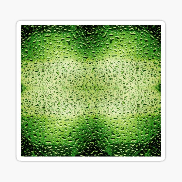 "AN ODE TO MONSOON RAIN - GREEN " Sticker for Sale by Art-PraveenRai ...