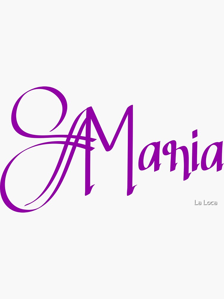 "Purple Maria name" Sticker for Sale by Cap696 | Redbubble