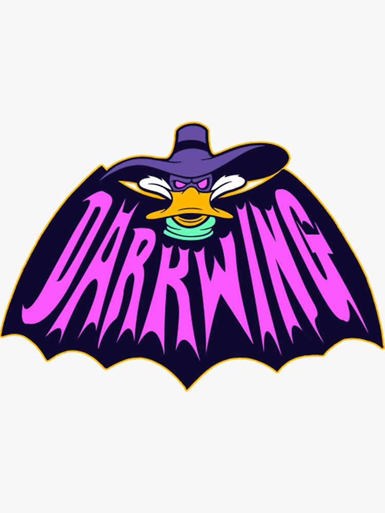 "Darkwing Duck " Sticker for Sale by CatBiteCreation | Redbubble