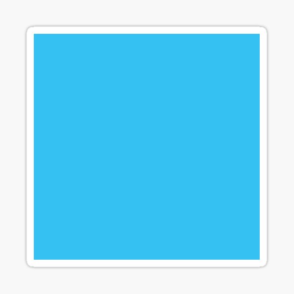 "Bright Turquoise Blue Solid Color" Sticker for Sale by PabloPatterns ...