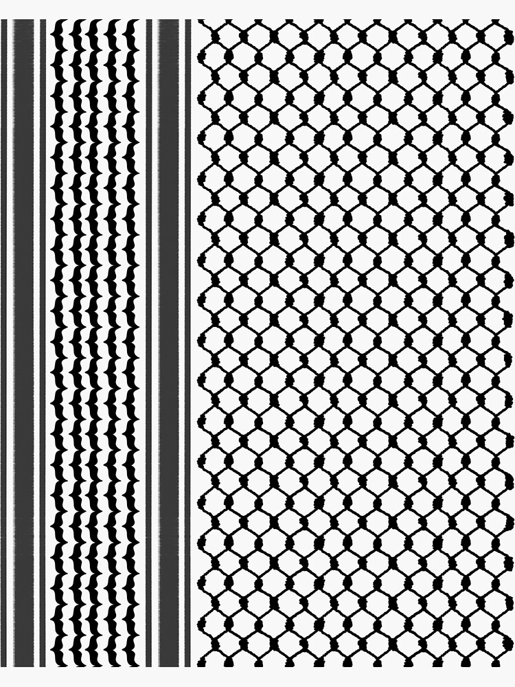 "Free Palestine keffiyeh" Sticker for Sale by Ayujinar | Redbubble