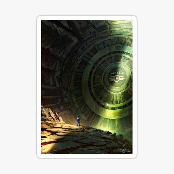 "Fallout Massive Vault Tec Vault " Sticker by Destiny-Artist | Redbubble