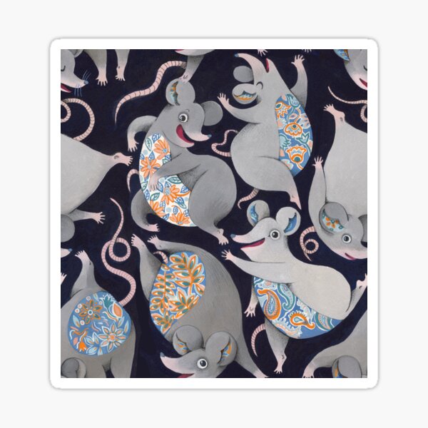 "Happy mice" Sticker for Sale by Bicindolor | Redbubble