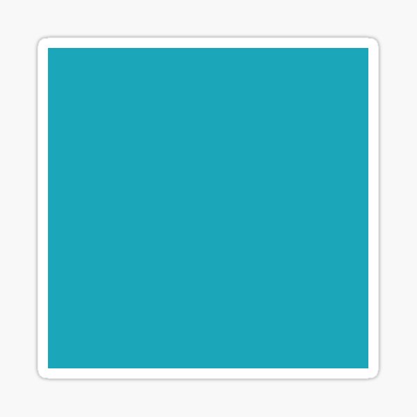 "Eastern Blue Solid Color" Sticker for Sale by PabloPatterns | Redbubble