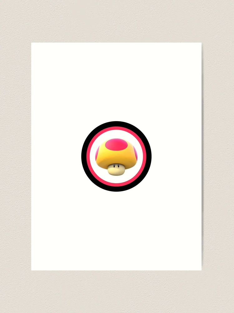 Grey Mario Mushroom Wallpaper