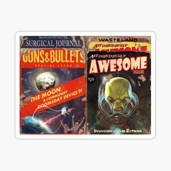 "Fallout 4 Comic Magazine Covers" Sticker for Sale by Destiny-Artist ...