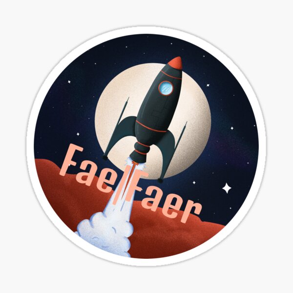 "Space illustration pronoun fae/faer" Sticker for Sale by JustBla ...