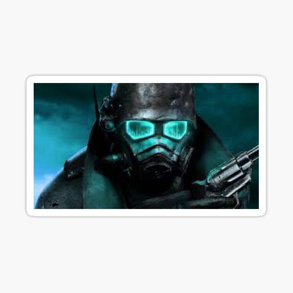"Fallout New Vegas NCR Ranger Blue Helmet Gaming" Sticker for Sale by ...