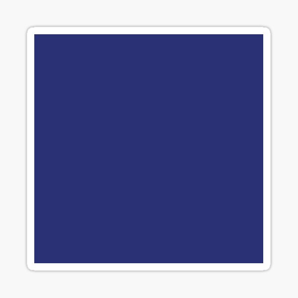 "Lucky Point Blue Solid Color" Sticker for Sale by PabloPatterns ...
