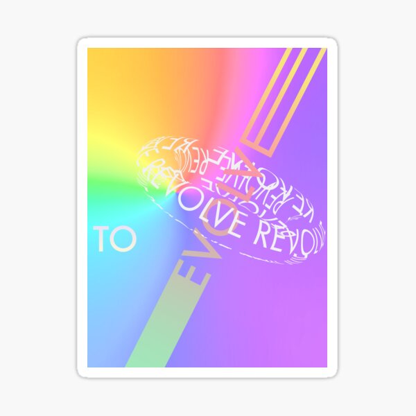 "Revolve to Evolve - Poster 078" Sticker by Nazhed | Redbubble