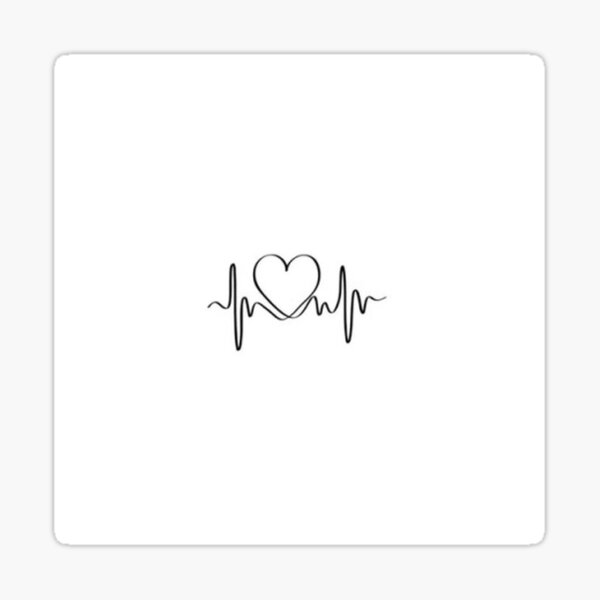 "Heart beat" Sticker for Sale by HeartBreakKidd | Redbubble