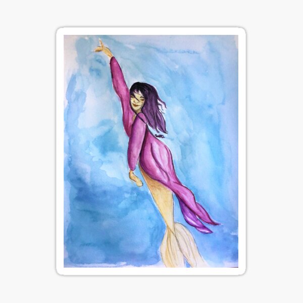 "Mira, mermaid" Sticker for Sale by little-byrd | Redbubble