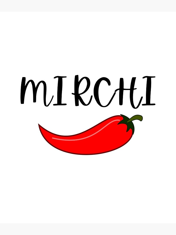 "Mirchi - Chili in Urdu" Poster for Sale by ClassyGeek1 | Redbubble