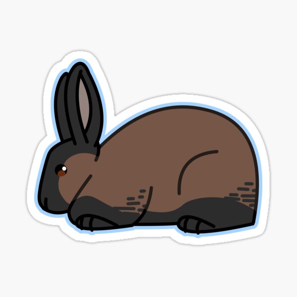 "American Sable Rabbit" Sticker for Sale by whispen | Redbubble