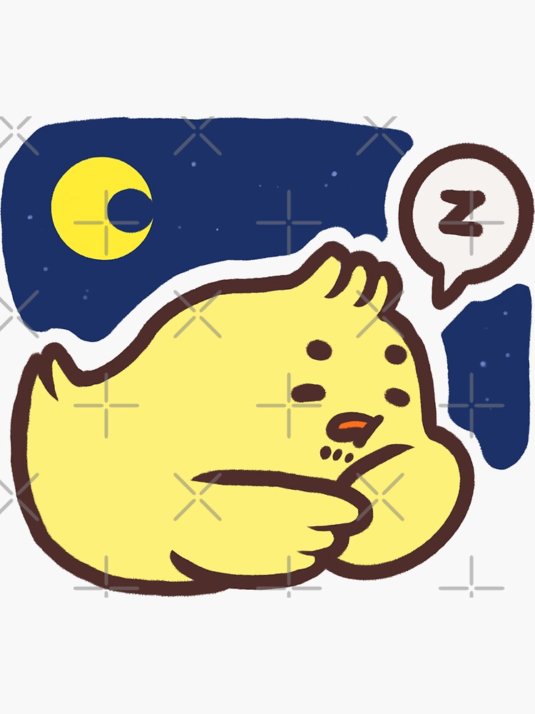 "Sleepy pipi" Sticker for Sale by Jap-Design | Redbubble