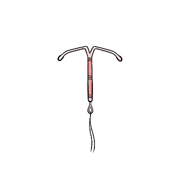 "IUD (single)" Sticker for Sale by TheMeanMagenta | Redbubble