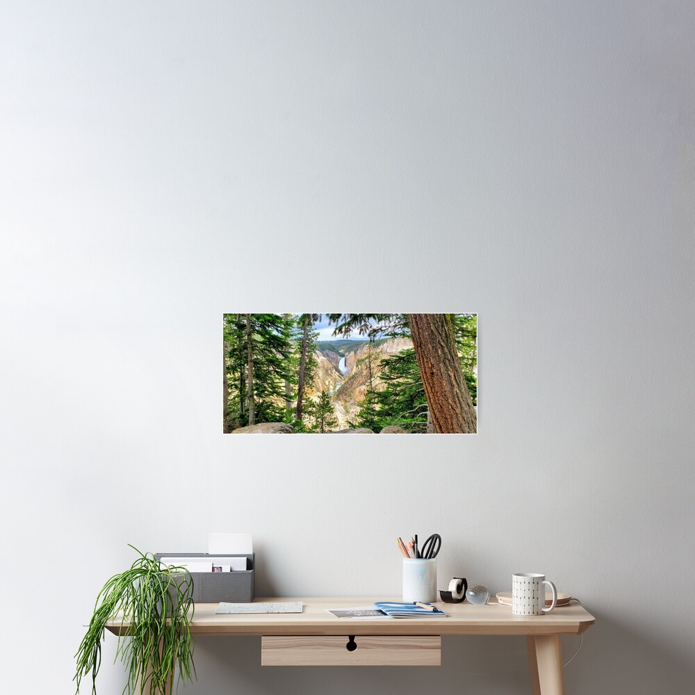 "Yellowstone Waterfall" Poster for Sale by nbuursma | Redbubble