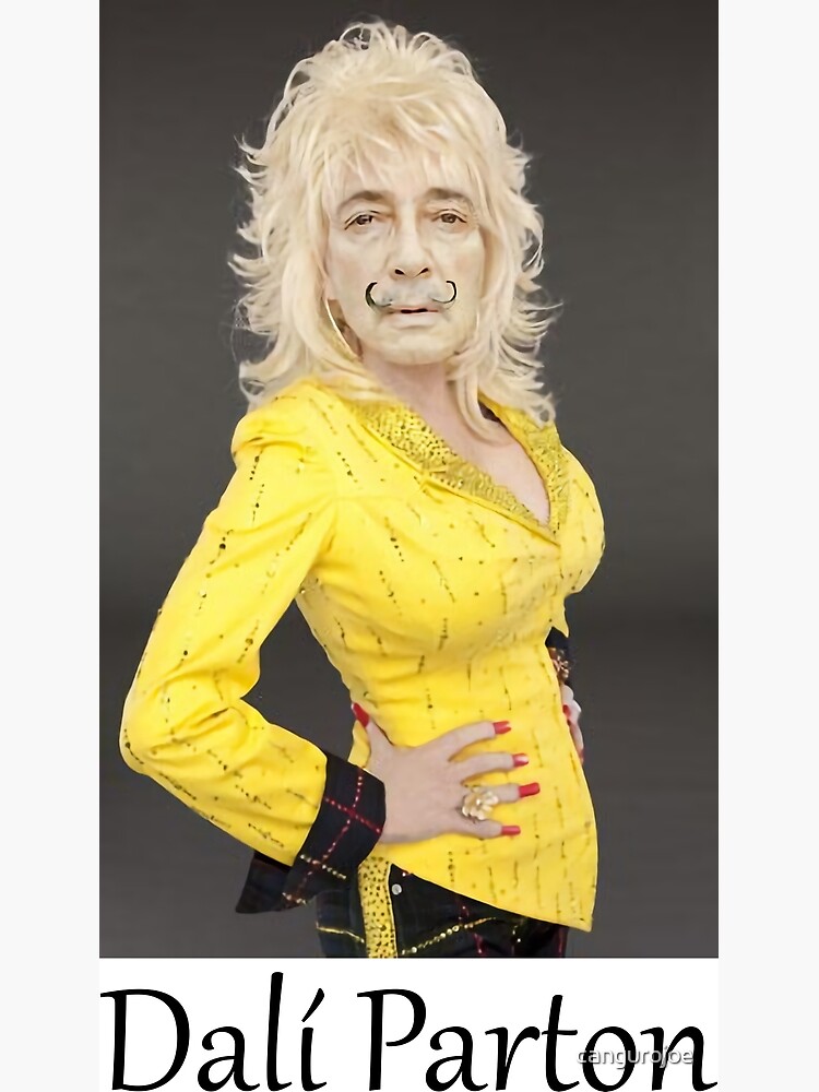 "Dolly Parton Salvador Dali Parton design bumper sticker" Poster by ...