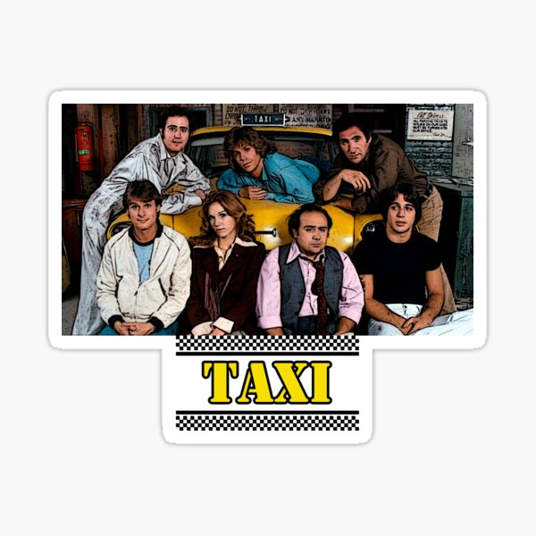 "Taxi 70s sitcom" Sticker by garigots | Redbubble