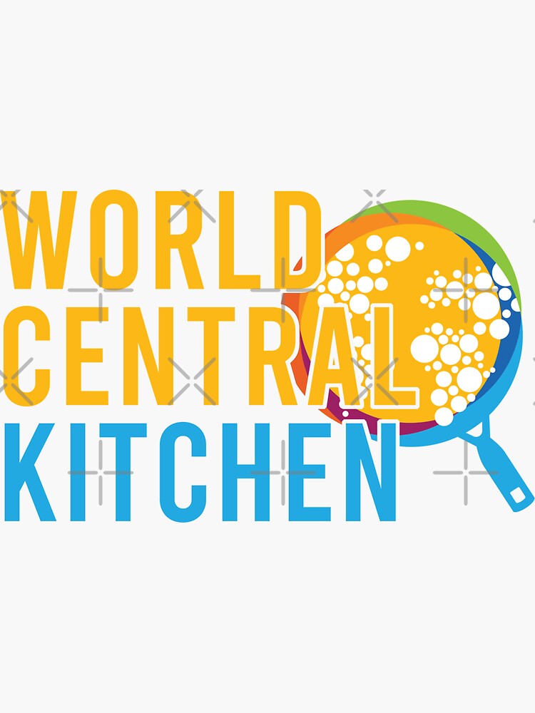 "World Central Kitchen " Sticker for Sale by mo-designz | Redbubble