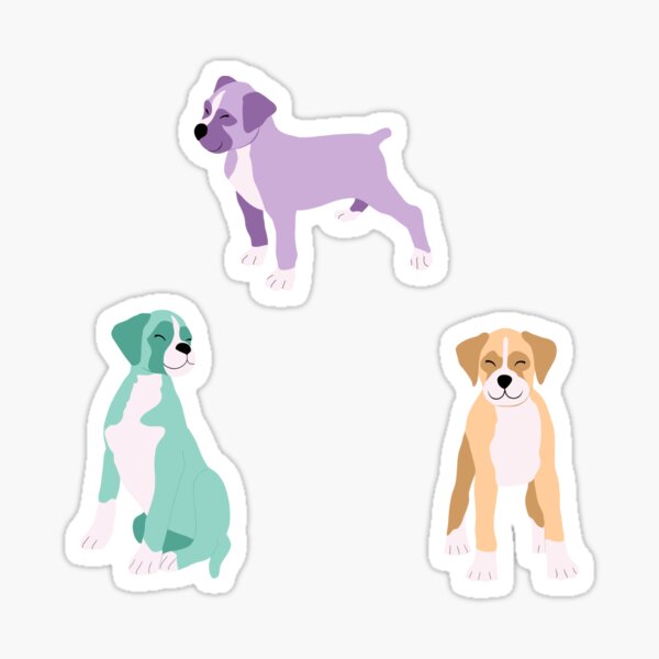 "boxers" Sticker for Sale by scribbli | Redbubble