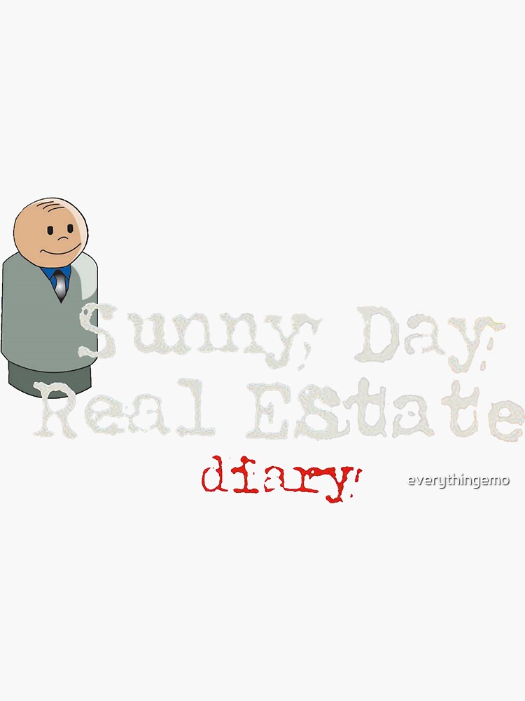 "Sunny Day Real Estate Diary w/ Little People" Sticker for Sale by ...