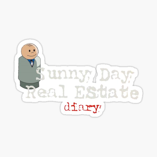 "Sunny Day Real Estate Diary w/ Little People" Sticker for Sale by ...