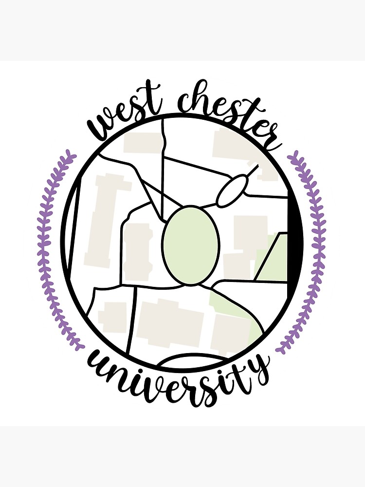 "West Chester University Map" Poster by madeindelco | Redbubble
