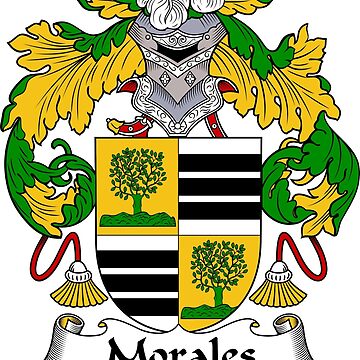 "Morales Coat of Arms/Family Crest" Canvas Print for Sale by William ...