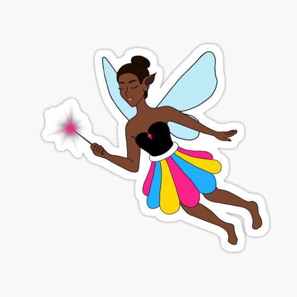 "Pansexual Pride Fairy LGBTQ+ " Sticker for Sale by ElReKla | Redbubble