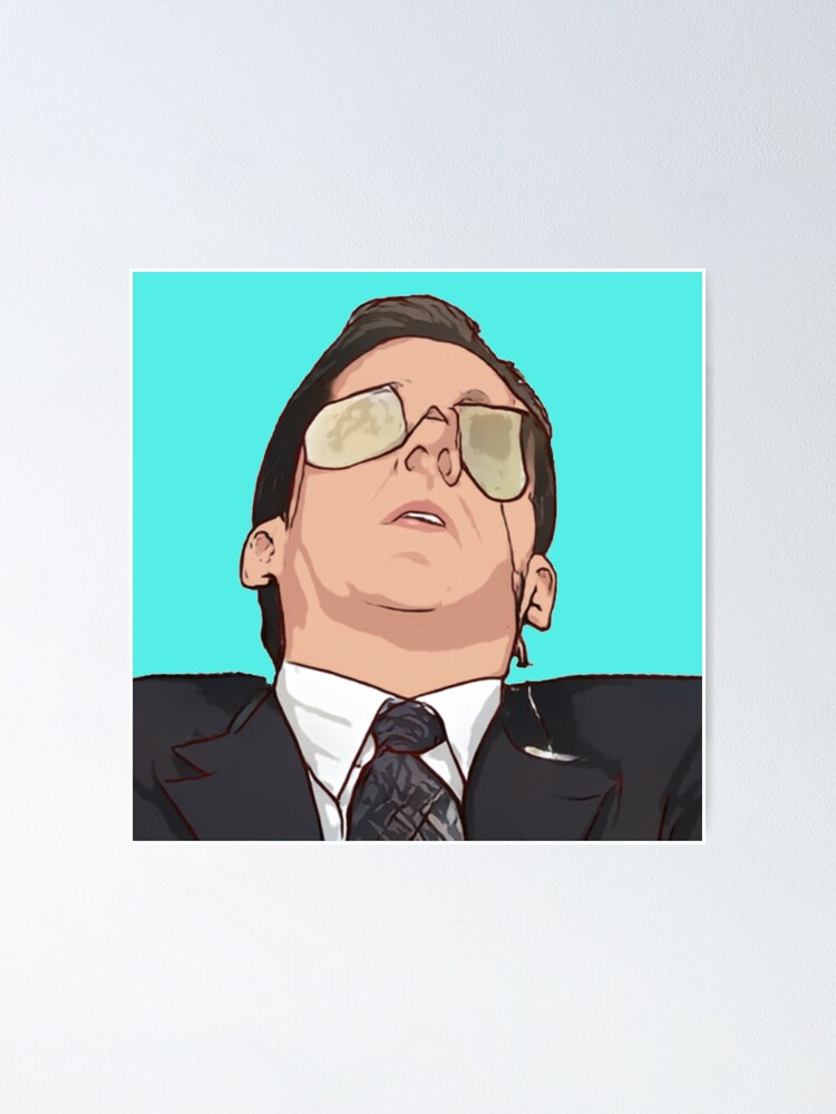 "Michael scott - tv show The Office" Poster by Apurva- | Redbubble
