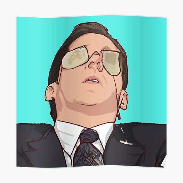 "Michael scott - tv show The Office" Poster by Apurva- | Redbubble