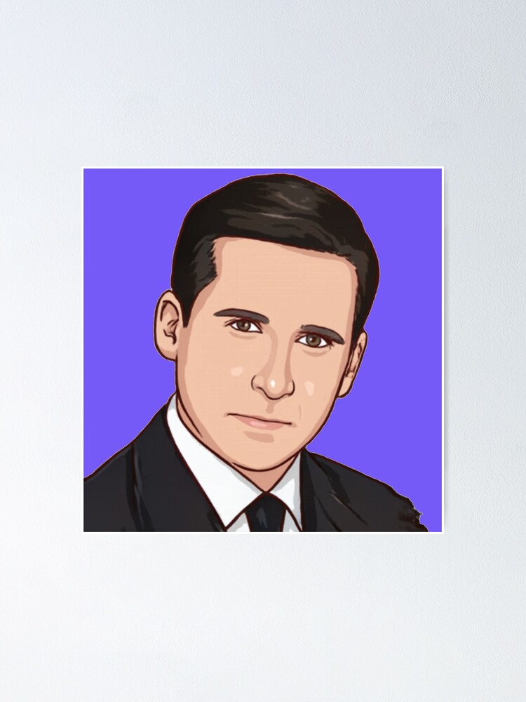 "Michael scott - tv show The Office" Poster by Apurva- | Redbubble